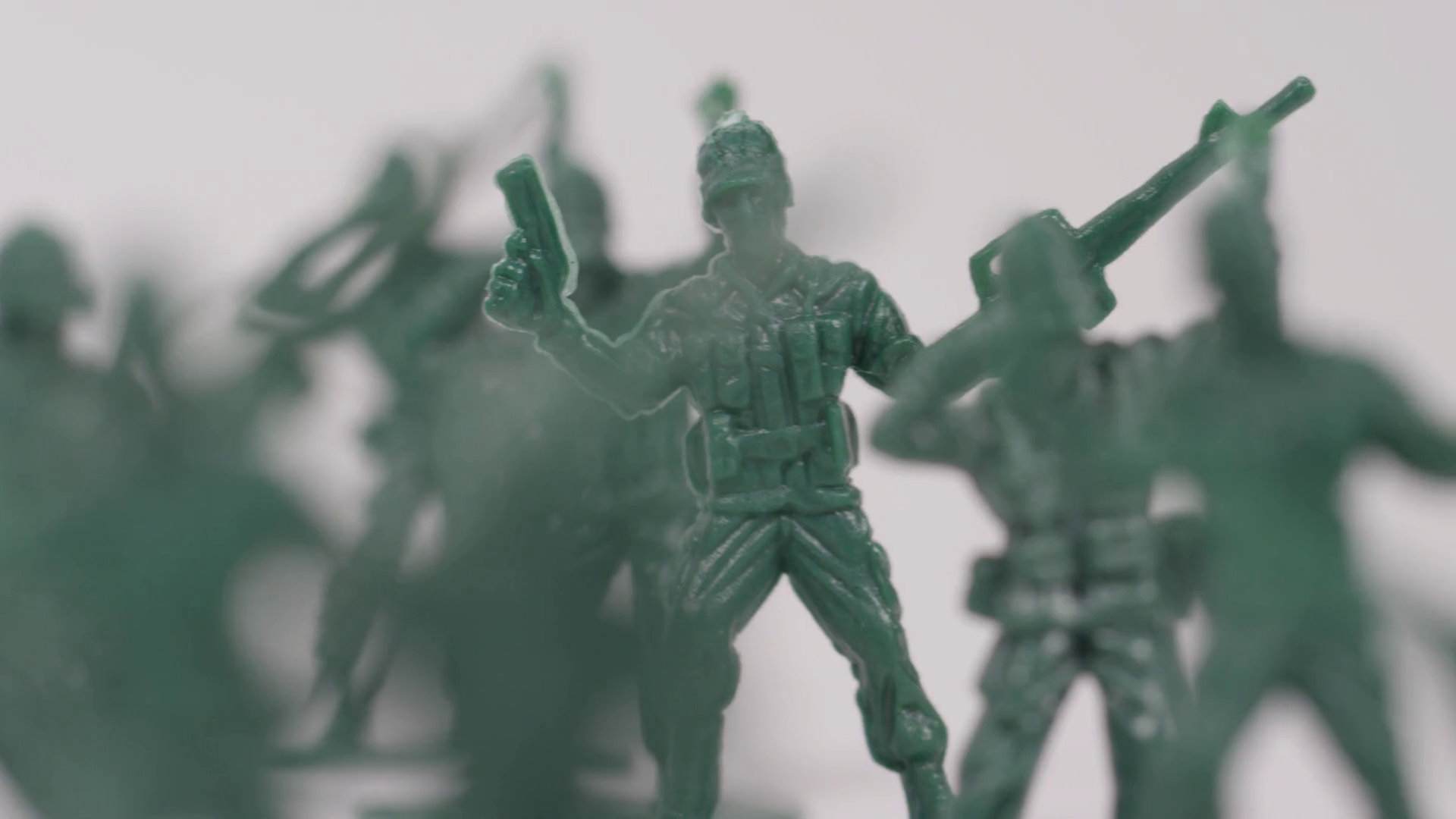 Line Up Of Toy Soldiers Stock Footage SBV-352199684 - Storyblocks