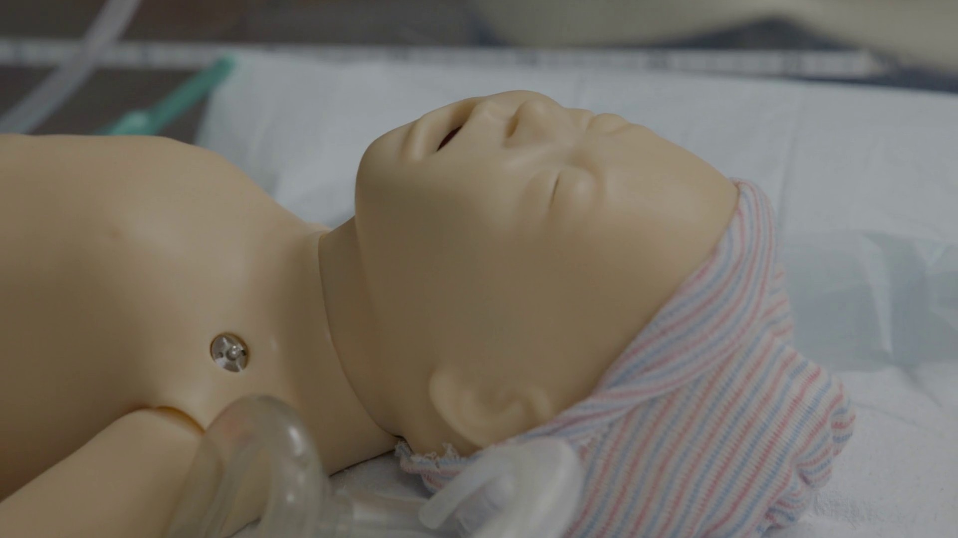 Newborn Baby Training Dummy In Hospital Stock Footage SBV-352047895 ...