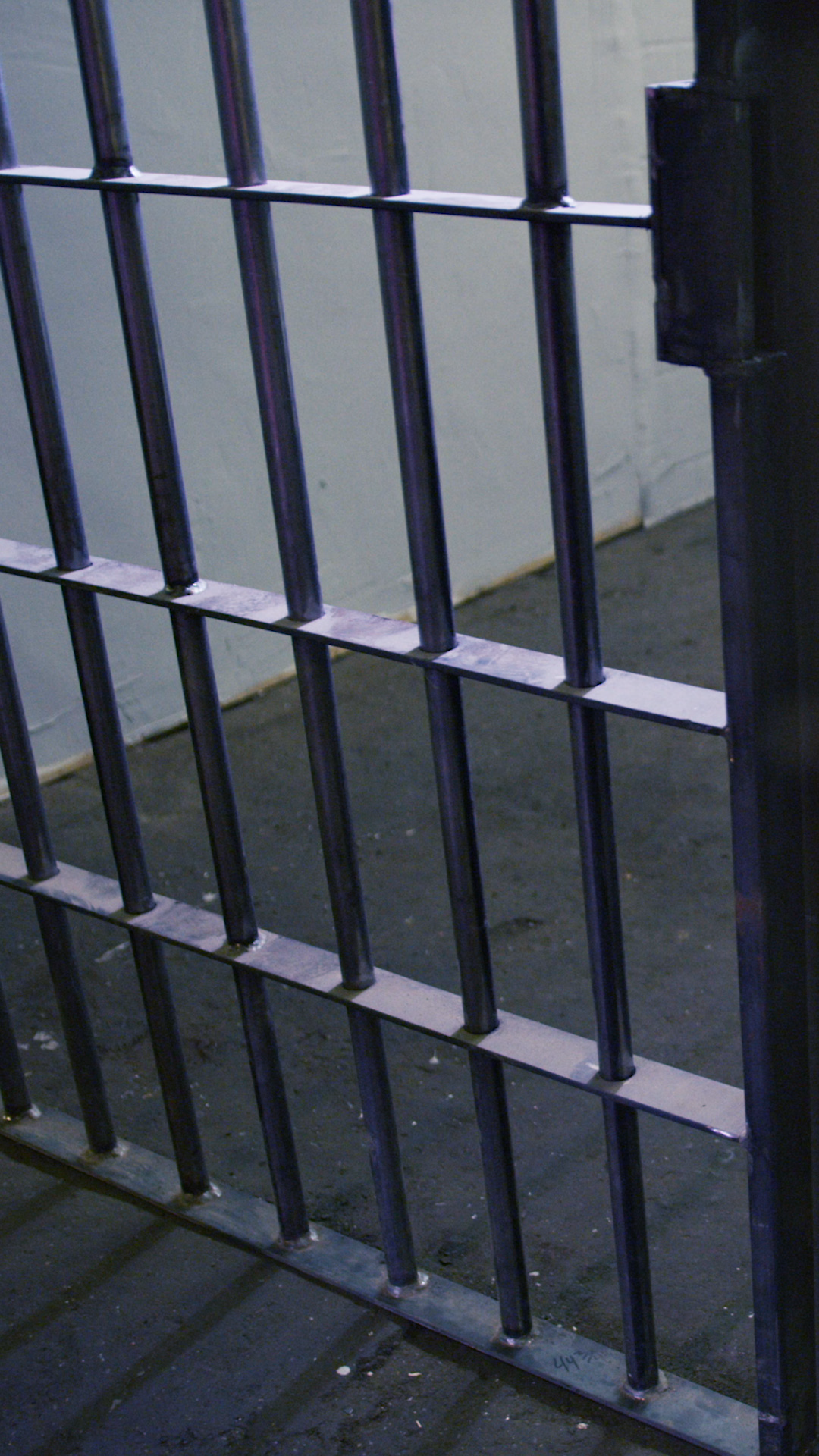 Pan Rack Focus To Bars American Prison Stock Footage SBV-353232984 ...