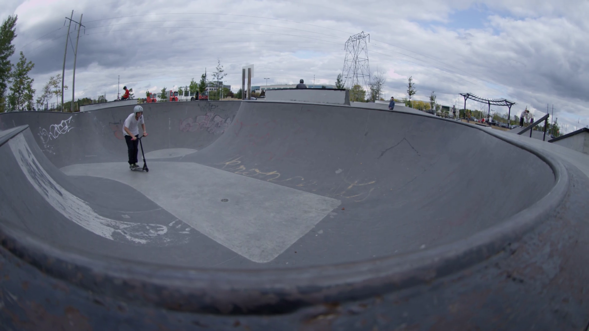 Slow Motion Scooter Extreme Trick On Stock Footage SBV-310034535 ...