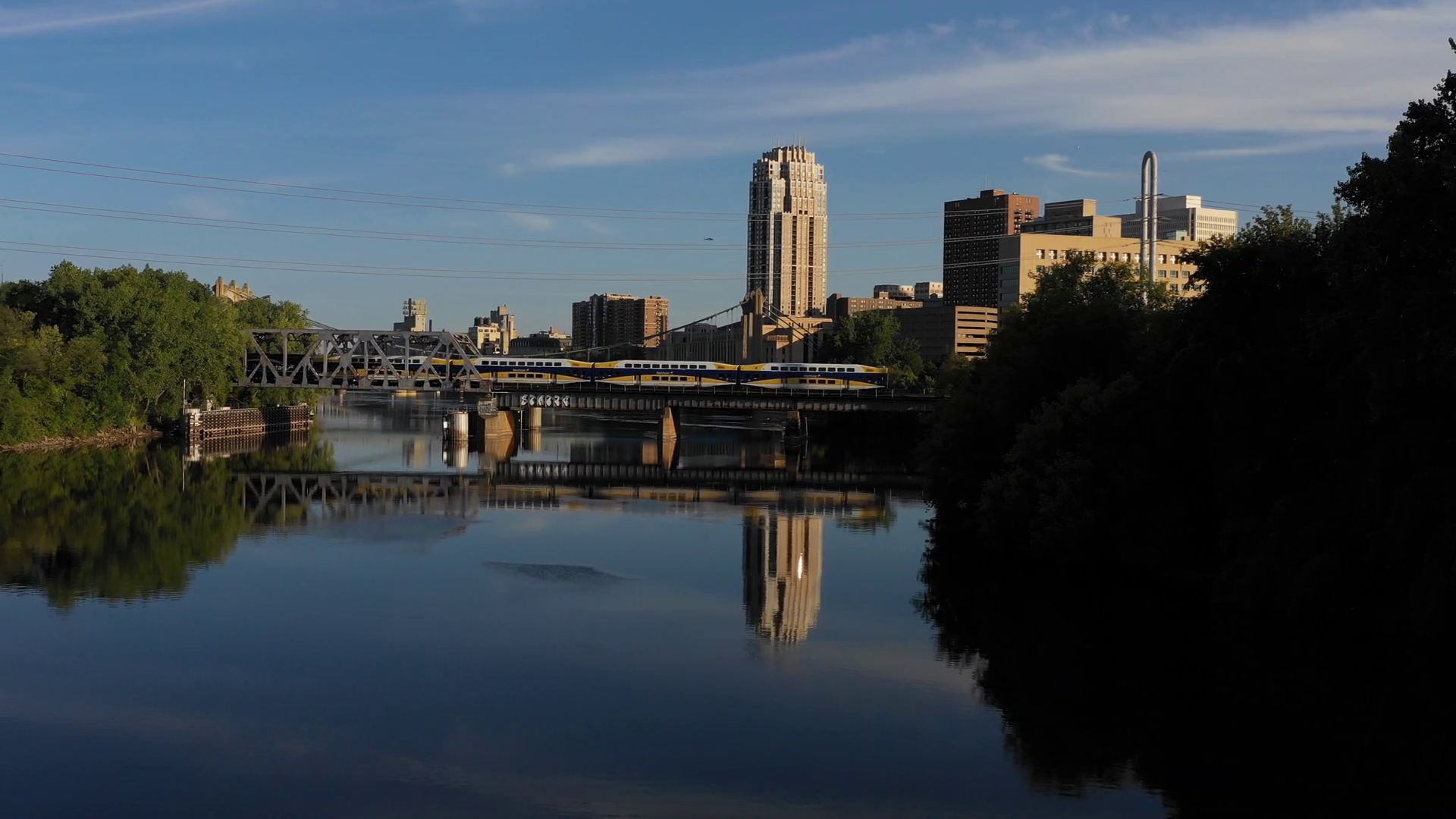 Aerial View Of Minnesota's Major City Stock Footage SBV-326903699 ...