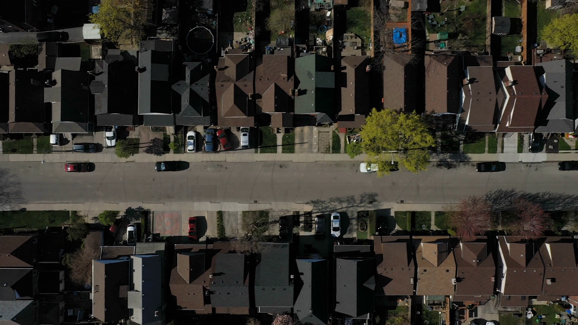 Aerial View Of Toronto Hamilton Neighbourhood Stock Footage SBV ...