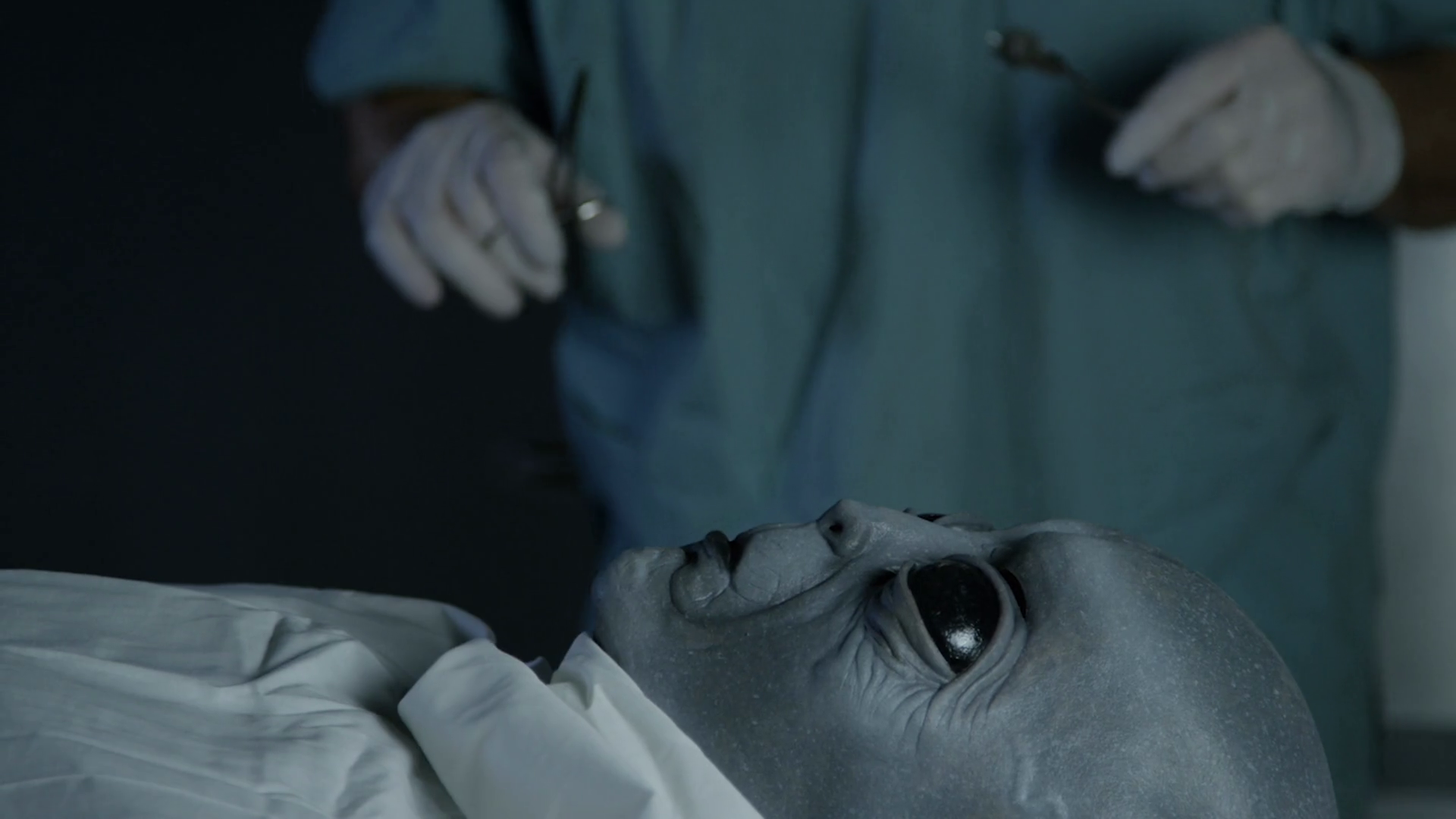 Alien Autopsy - Close Up Doctor With Tools Stock Footage SBV-348391571 ...