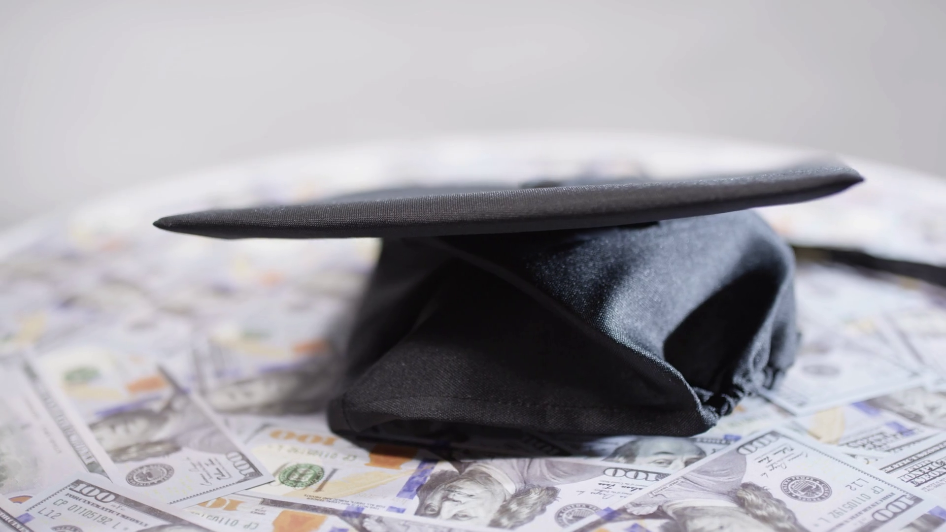 American Education Graduation Cap Sitting On Stock Footage SBV ...