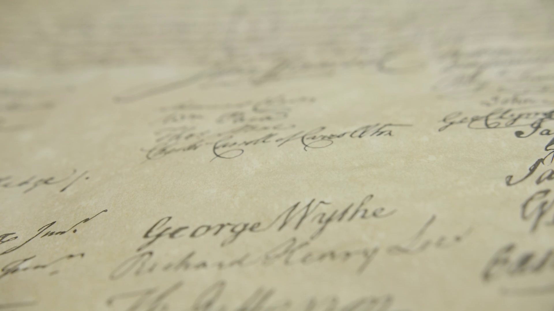 American History John Hancock Signature On Stock Footage SBV-347717923 ...