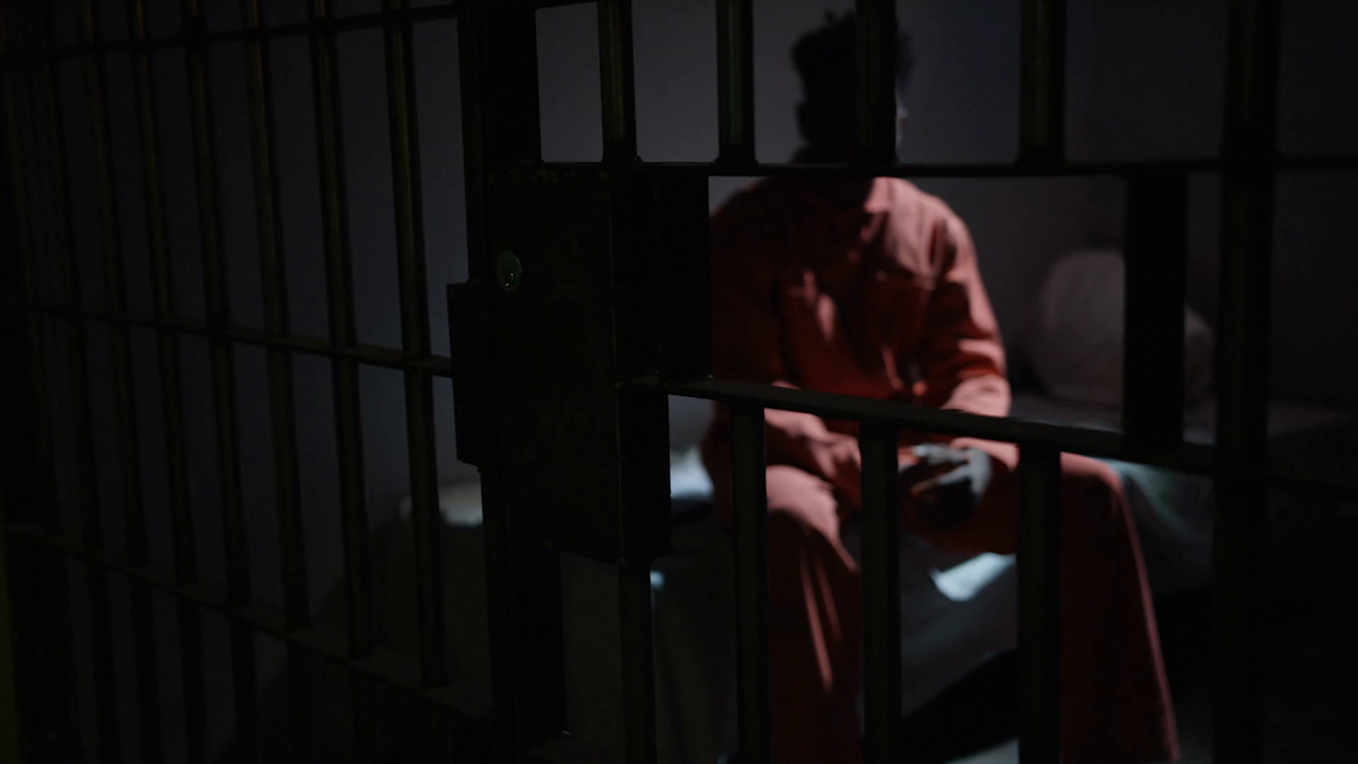 American Prison System Darkness Inmate At Stock Footage SBV-347754990 ...