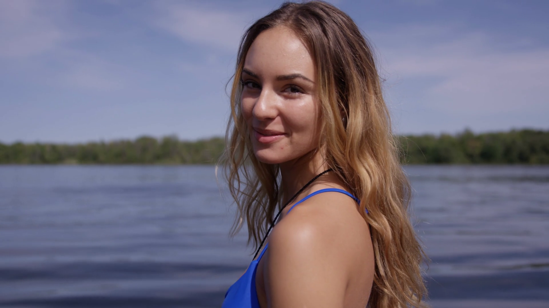 Bikini Model Girl Next Door Smiling At Stock Footage SBV-347754758 - Storyblocks