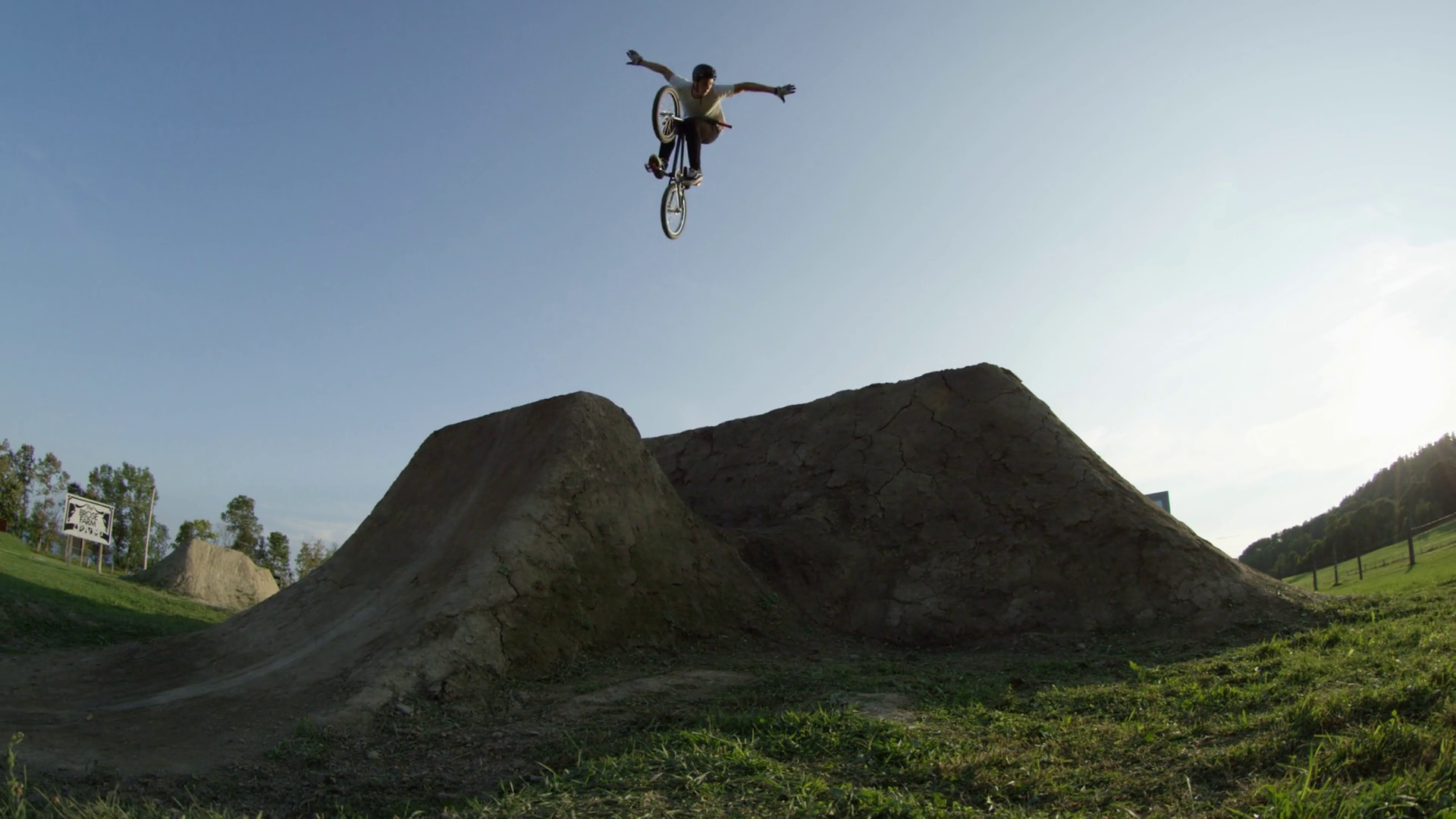 Bmx 360 Hander On Dirt Jump Stock Footage SBV-347543383 - Storyblocks