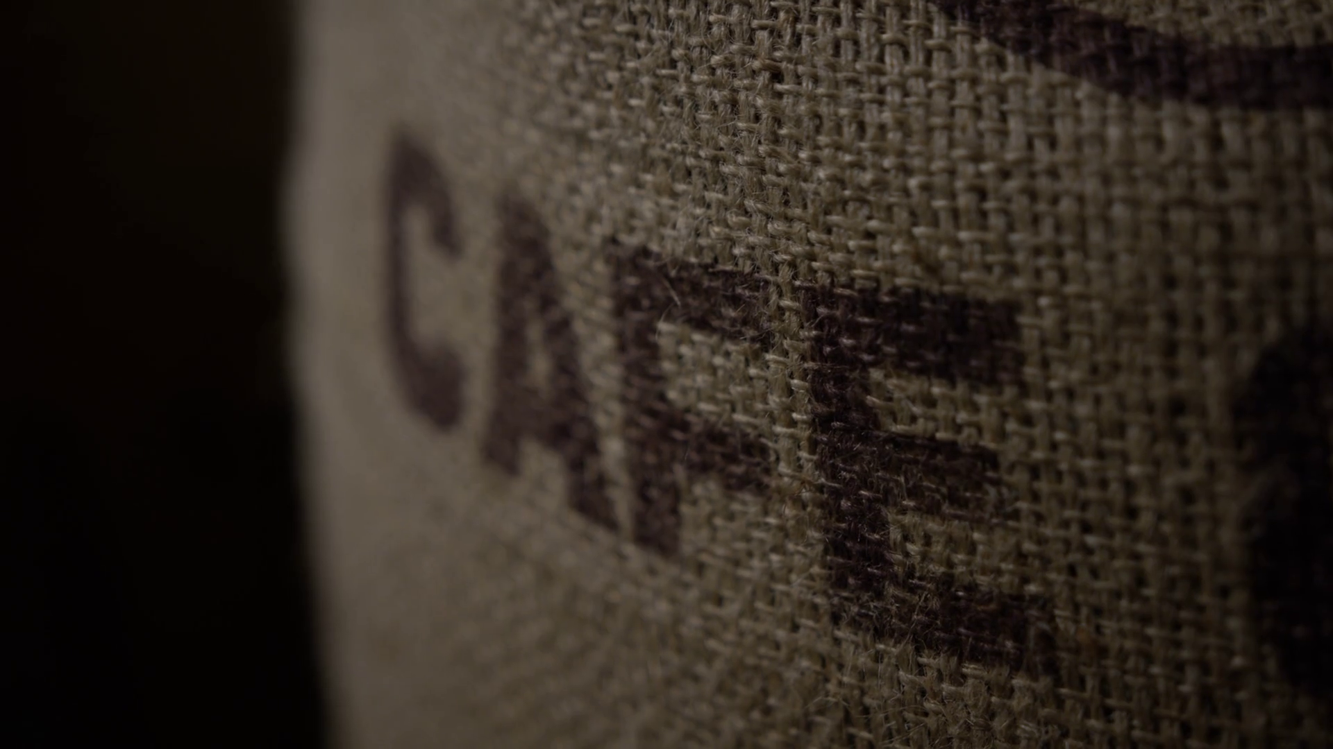 Cafe Written On Burlap Sack Of Coffee Beans Stock Footage SBV-347541981 ...