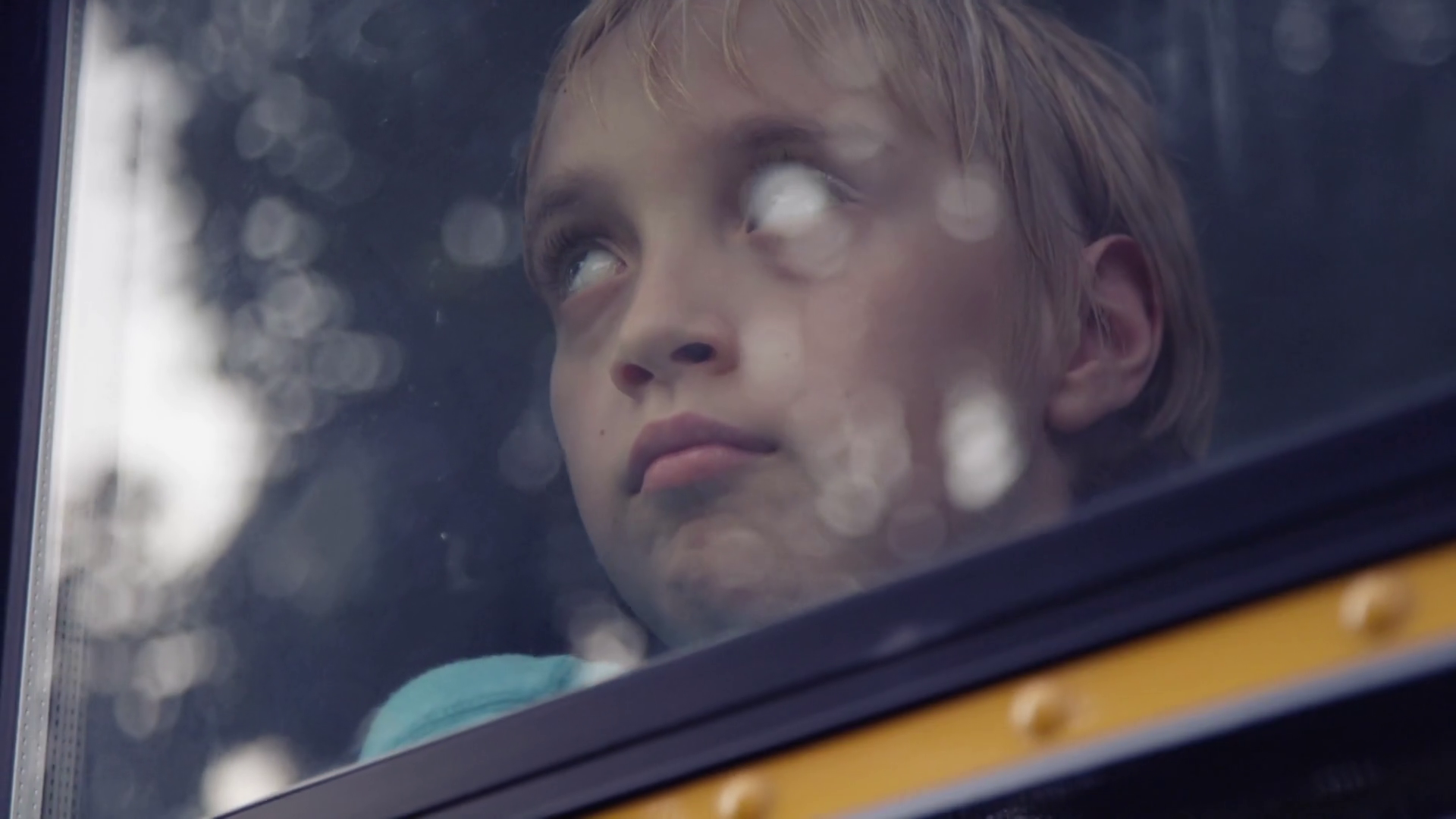 Children On School Bus Close Up Sad Kid In Stock Footage SBV-348392655 ...