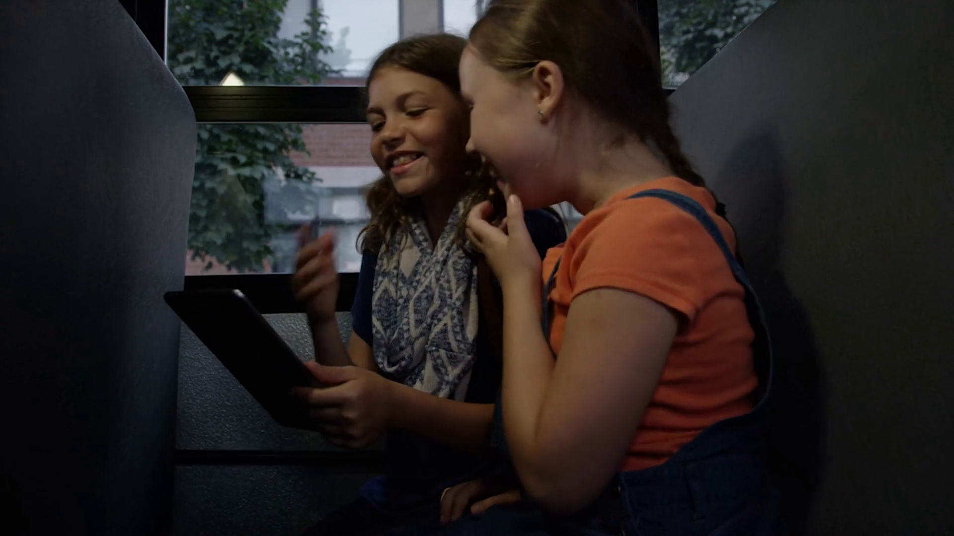 Children On School Bus Cyer Bully Starts Stock Footage SBV-348392725 ...