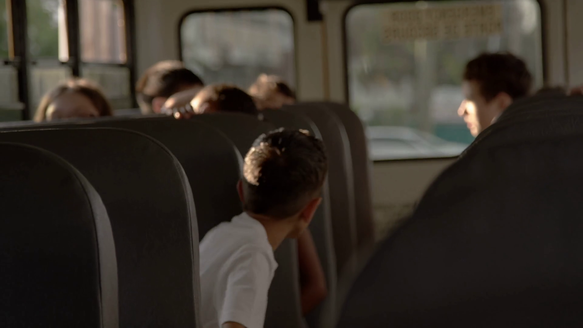 Children On School Bus Kids Being Bad On Stock Footage SBV-348392577 ...