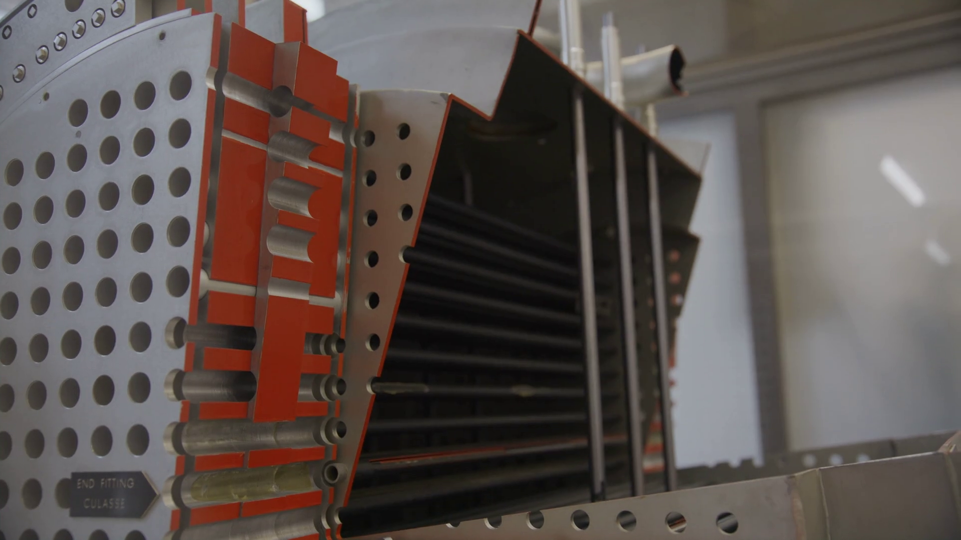 Close Up Side Profile Of Candu Nuclear Stock Footage SBV-347778407 ...