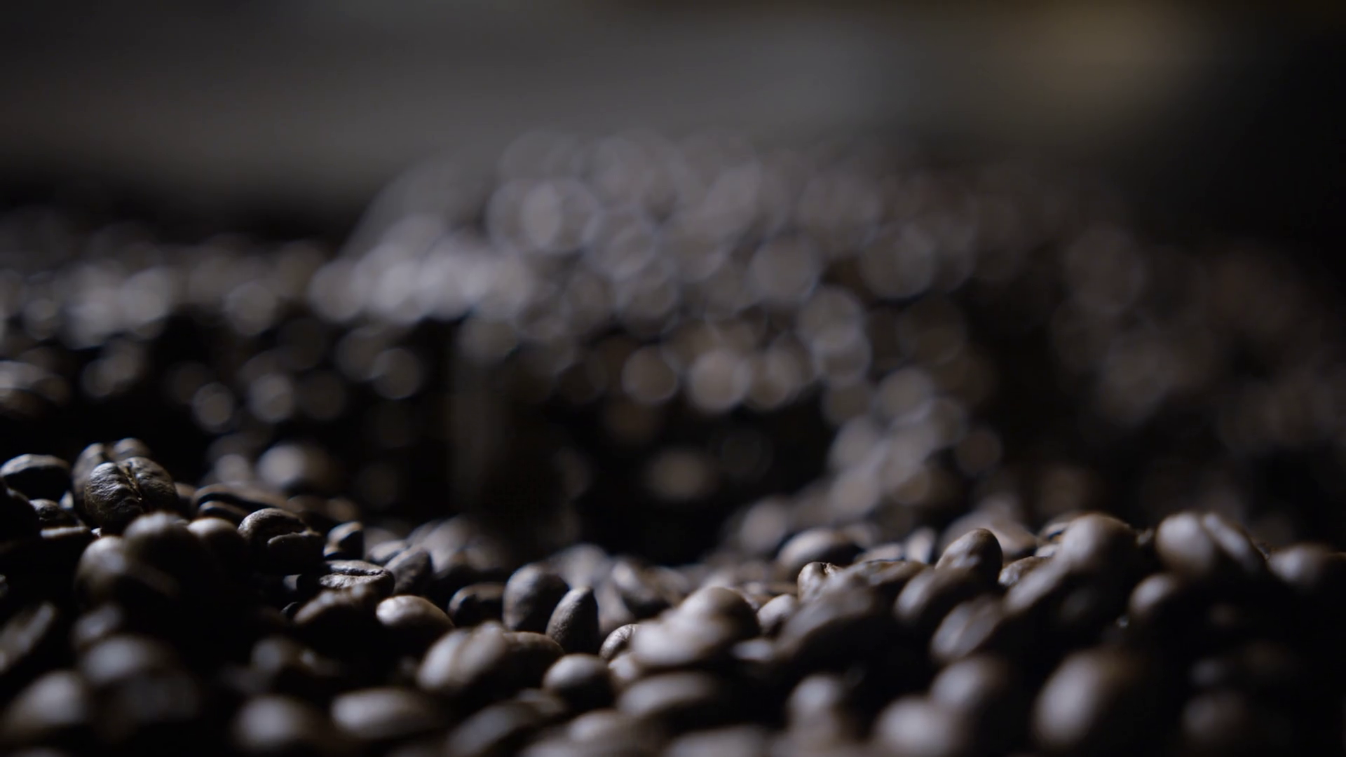 Coffee Beans Dynamic Lighting Falling In Stock Footage SBV-347541976 ...