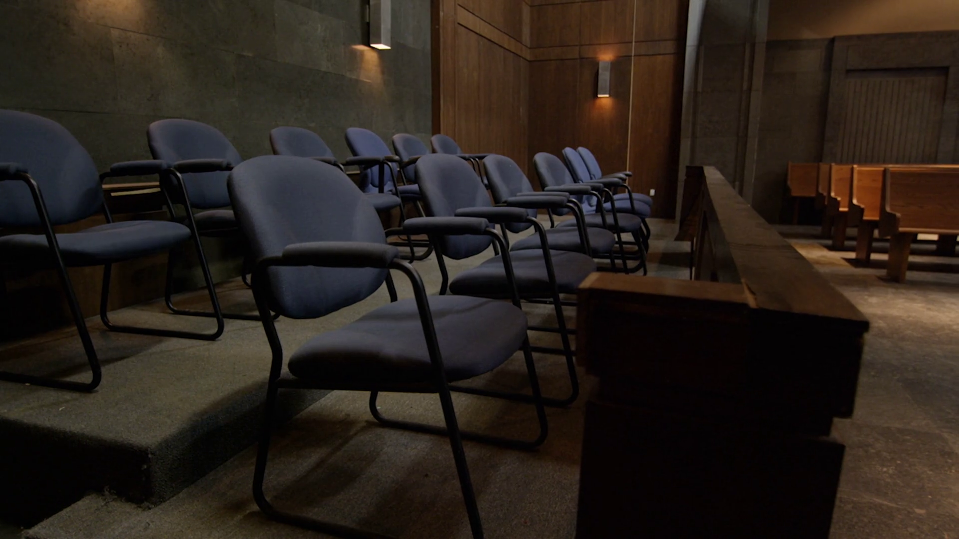 Court House - Whip Pan From Jury To Judge Stock Footage SBV-348391645 ...