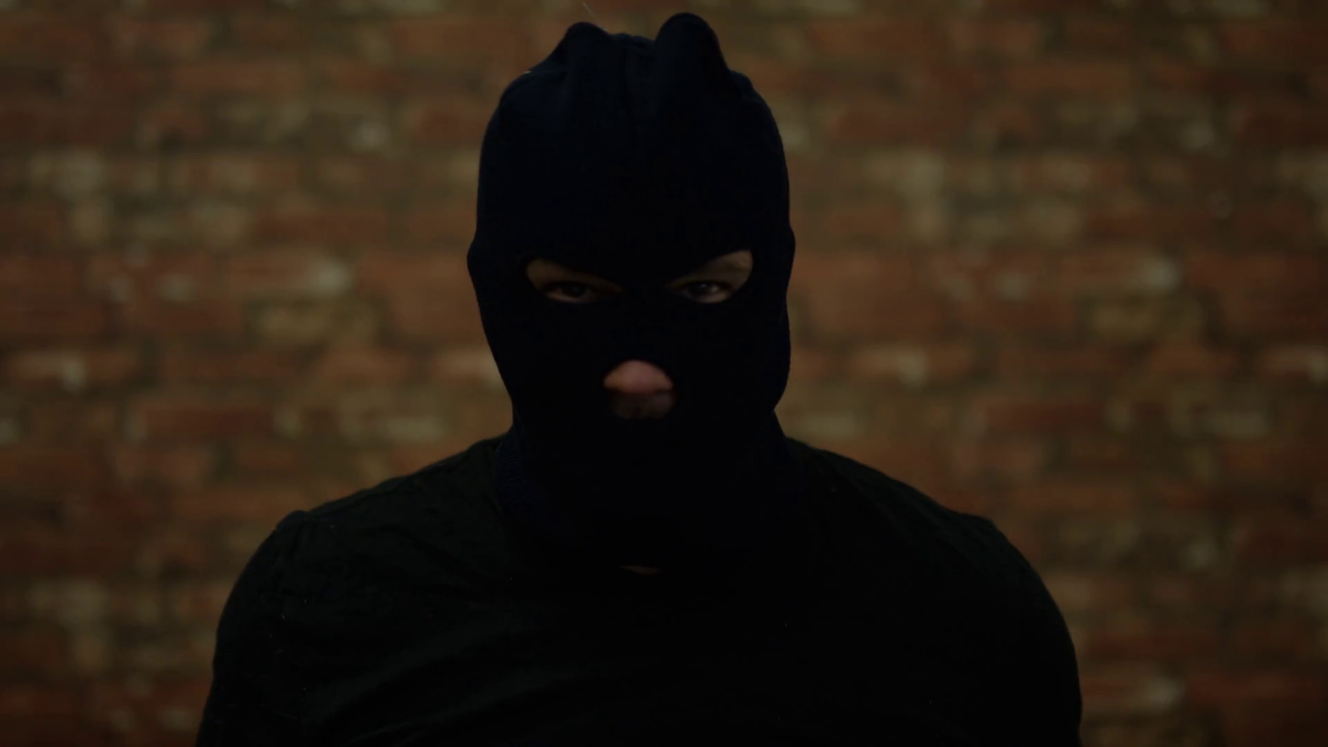 Crime Theft Man In Burglar Mask Ducking Out Stock Footage SBV-348563678 ...