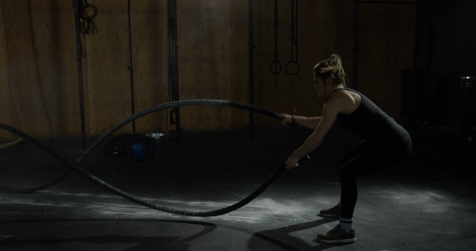 Extreme Athletics Female Crossfit Slow Stock Footage SBV-348565510 ...