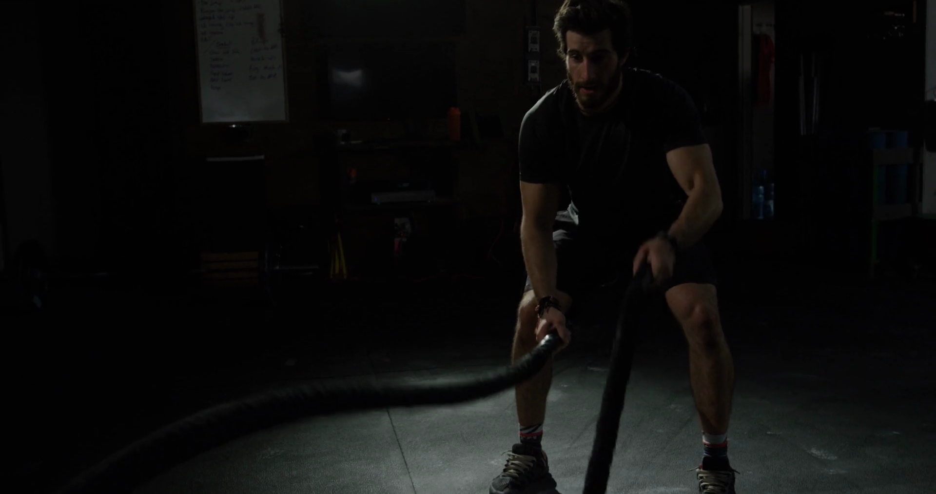 Extreme Athletics Male Crossfit Athlete Rope Stock Footage SBV ...