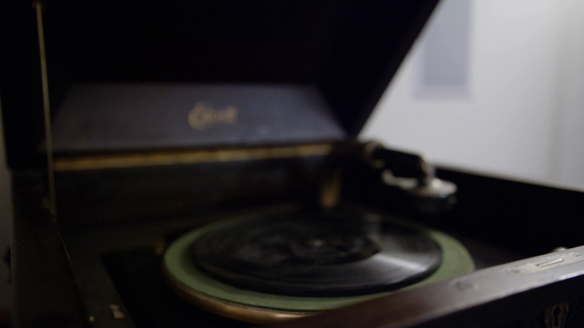 Edison Phonograph - Vintage Music Player Stock Footage SBV-347710682 ...