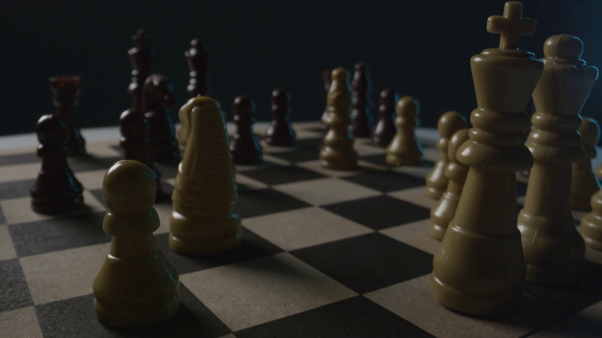 Gaming Chess Pieces On Board Macro Slider Stock Footage SBV-348568246 ...