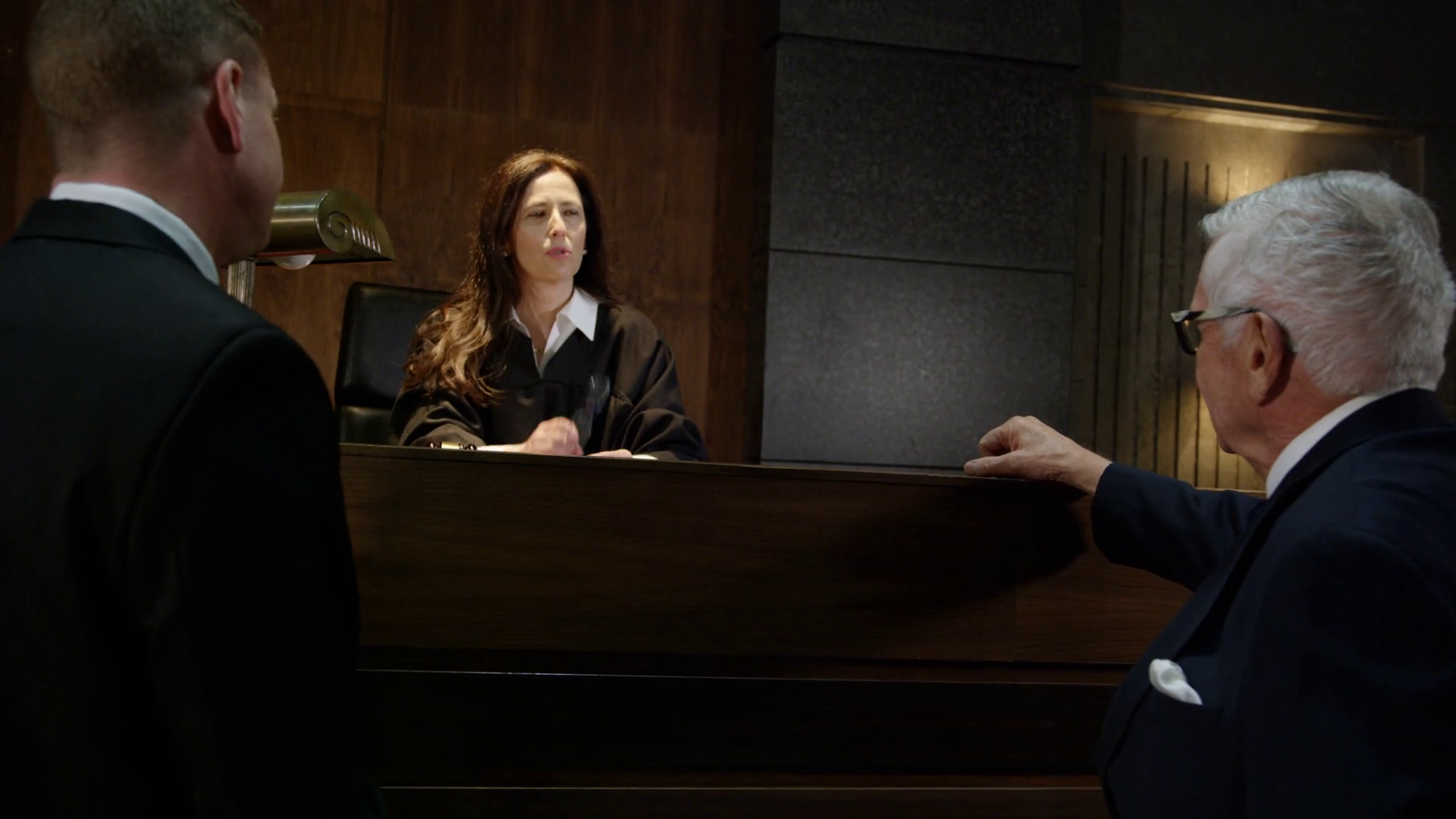 Judge Deliberating With Lawers In Court Room Stock Footage SBV ...