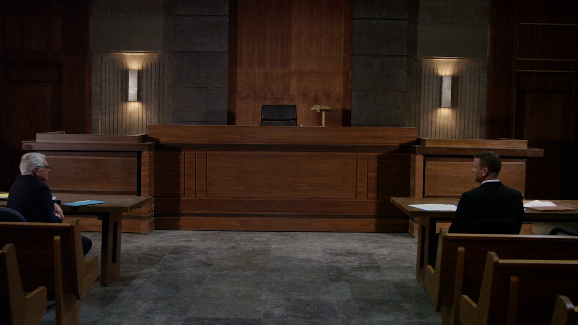 Judge Entering Court Room From Left Door Stock Footage SBV-348728513 ...