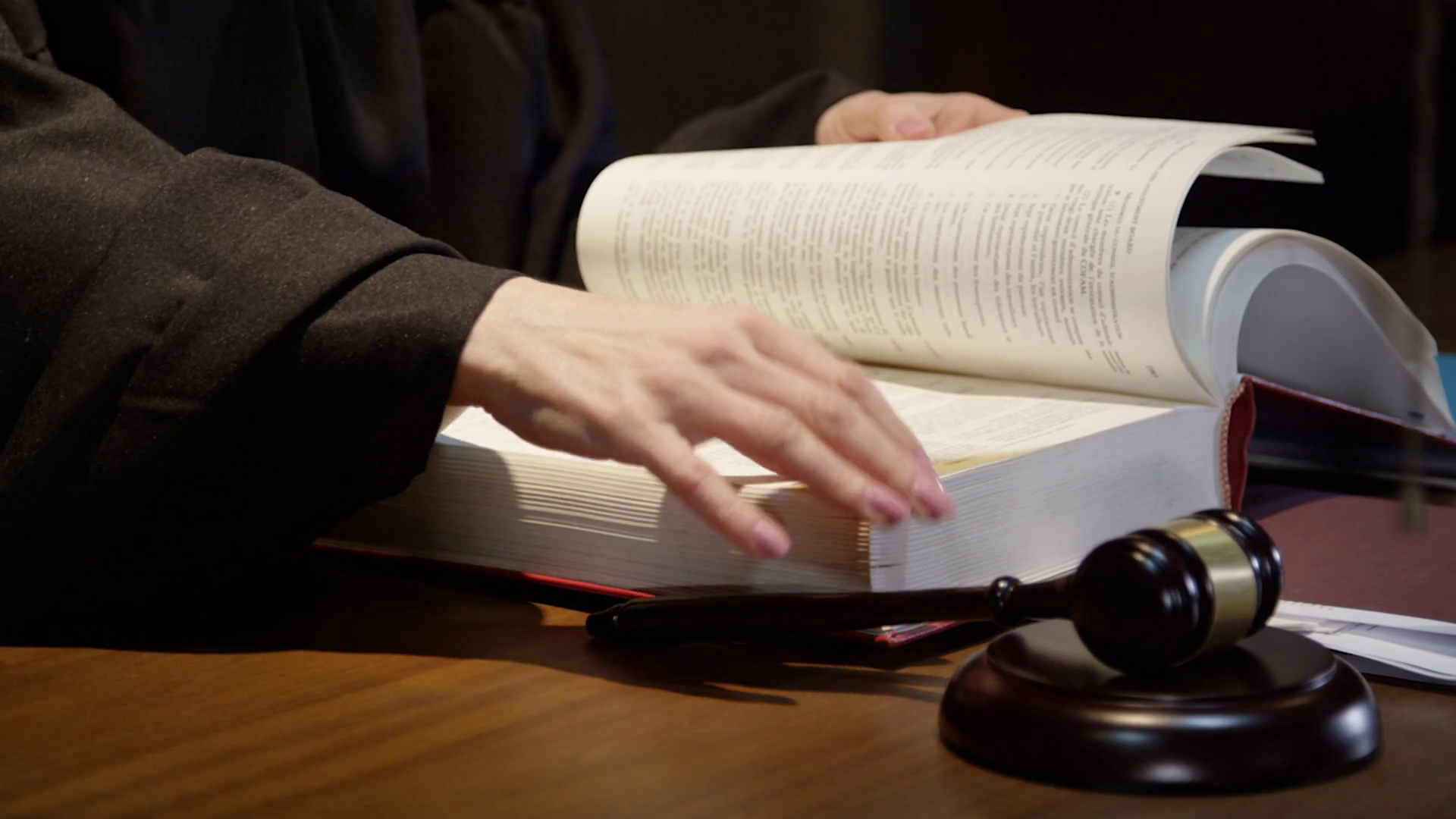 Judge On Stand - Female Doing Research - Stock Footage SBV-348391769 ...