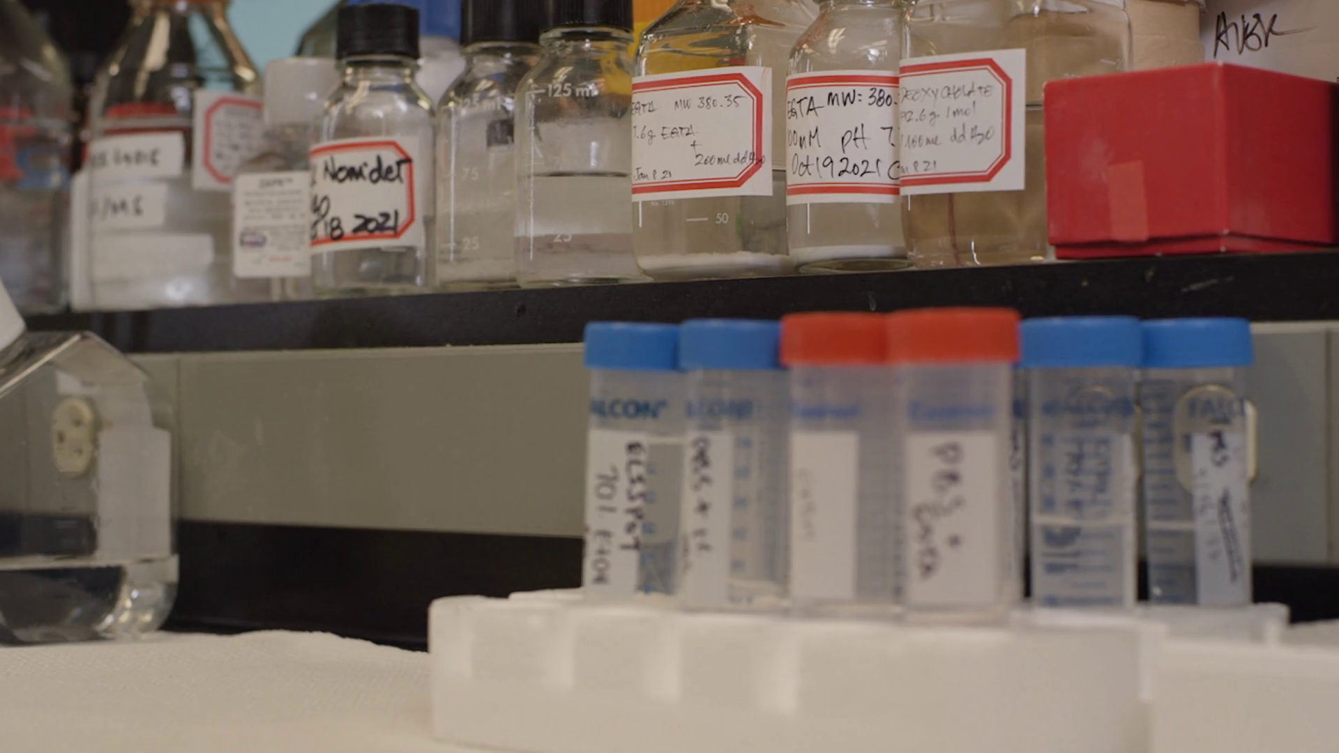 Lab Tubes In Cancer Research Lab Stock Video Footage 00:08 SBV ...