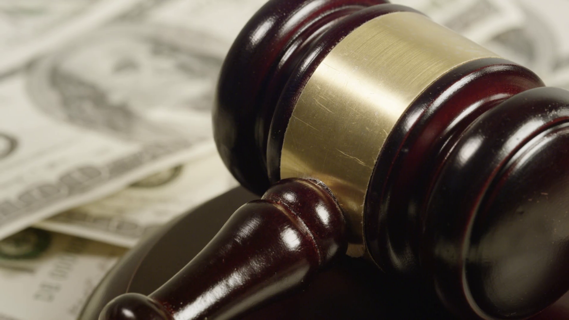 Law Justice Judges Gavel Cu Gavel To Money Stock Footage SBV-347704673 - Storyblocks