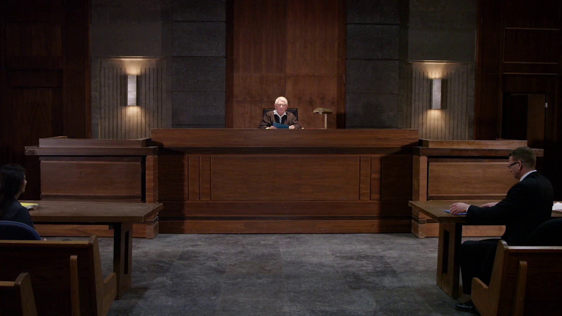 Lawyer Male Stands Up To Hand Judge File In Stock Footage SBV-348728540 ...