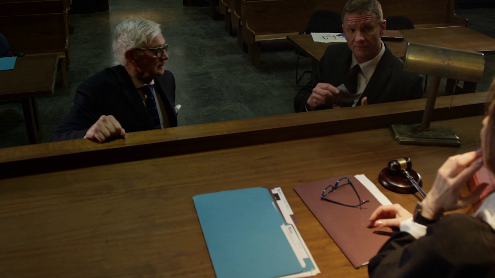 Lawyer Trying To Bribe Judge In Court Room Hd Stock Footage SBV ...