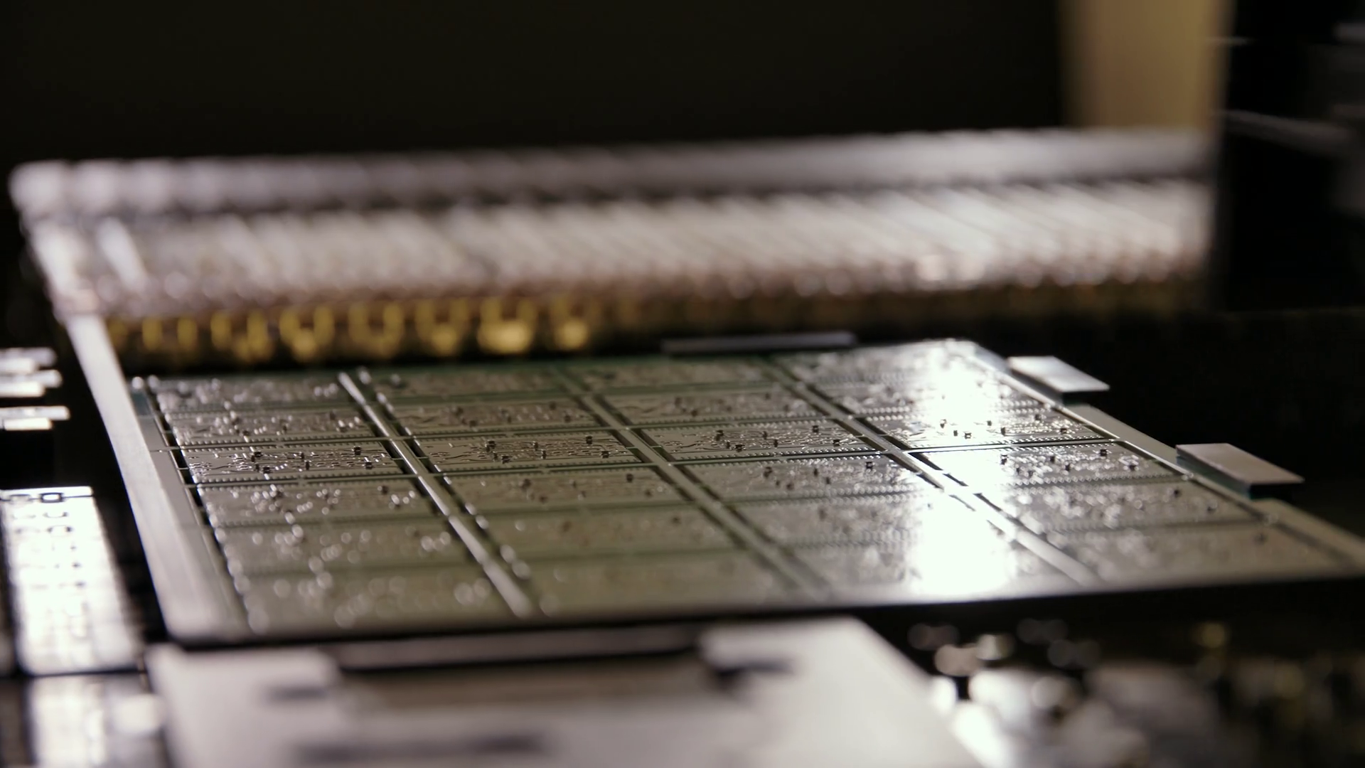 Microchip Factory Assembling Chip Set Board Stock Footage SBV-348563519 ...