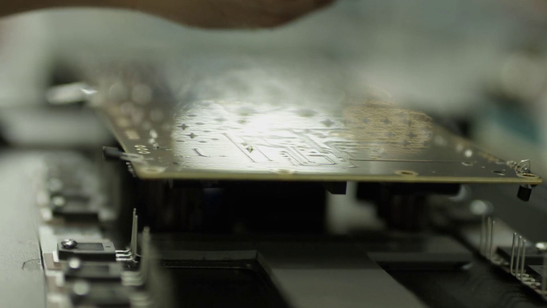 Microchip Manufacturing Building Circuit Stock Footage SBV-347718299 ...