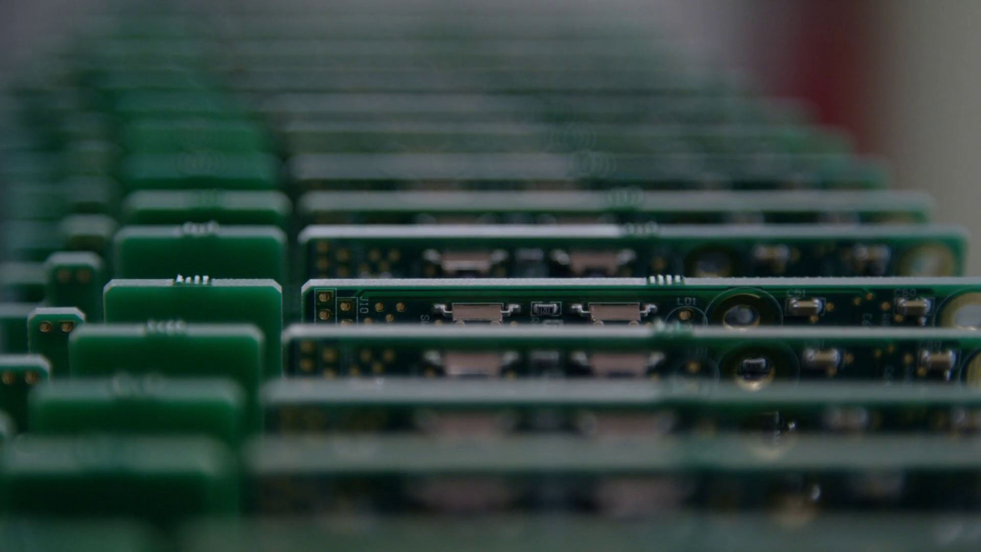 Microchip Manufacturing Close Up Rack Focus Stock Footage SBV-347718304 ...