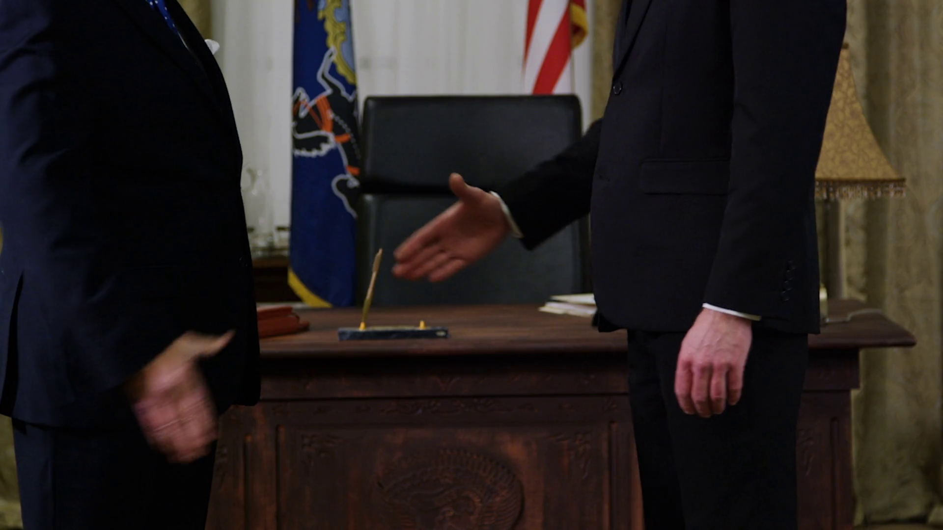 Money In Politics - Handshake In Oval Office Stock Footage SBV ...