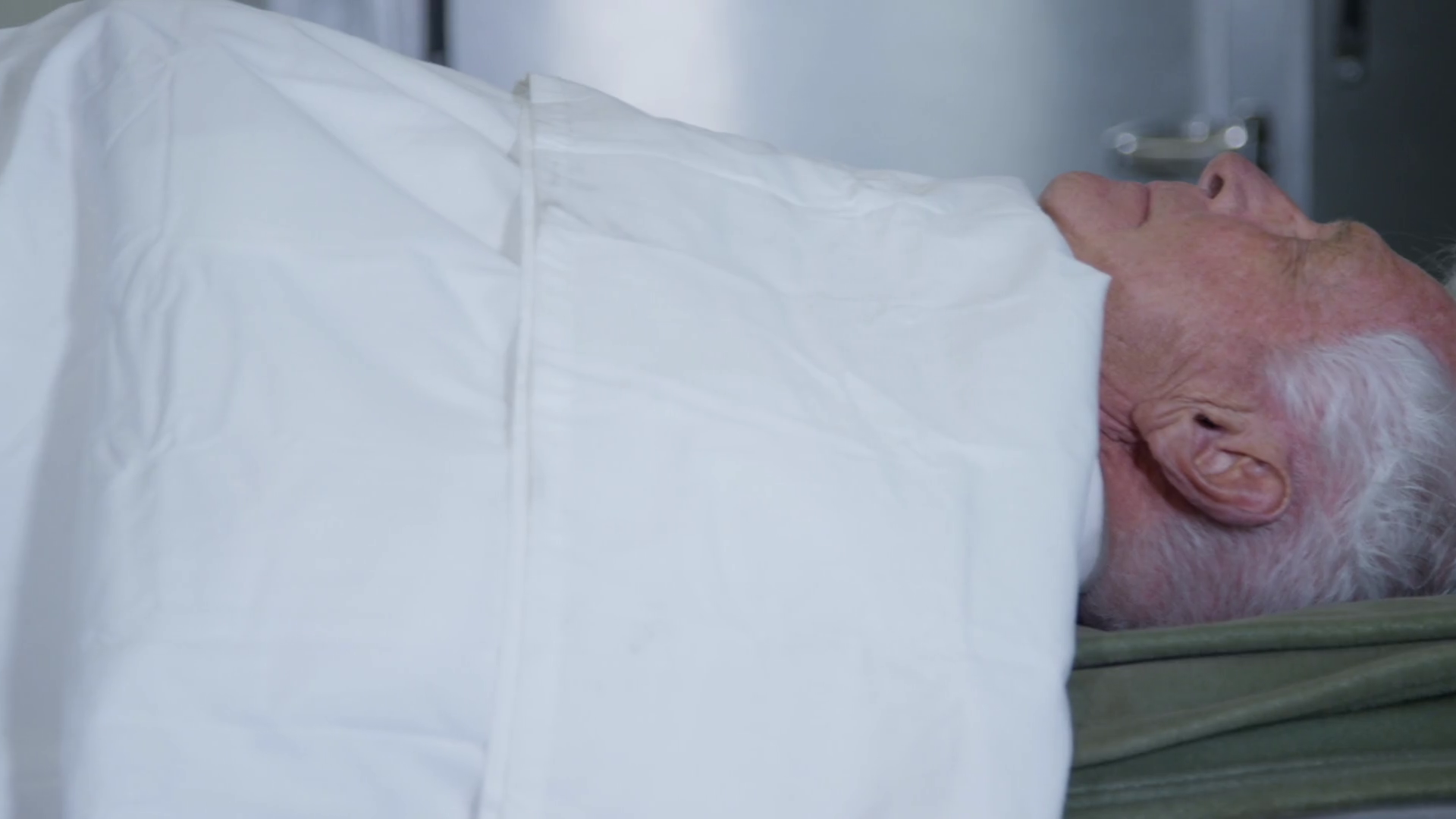 Morgue - Pan Across Corpse Of Elderly Man On Stock Footage SBV ...