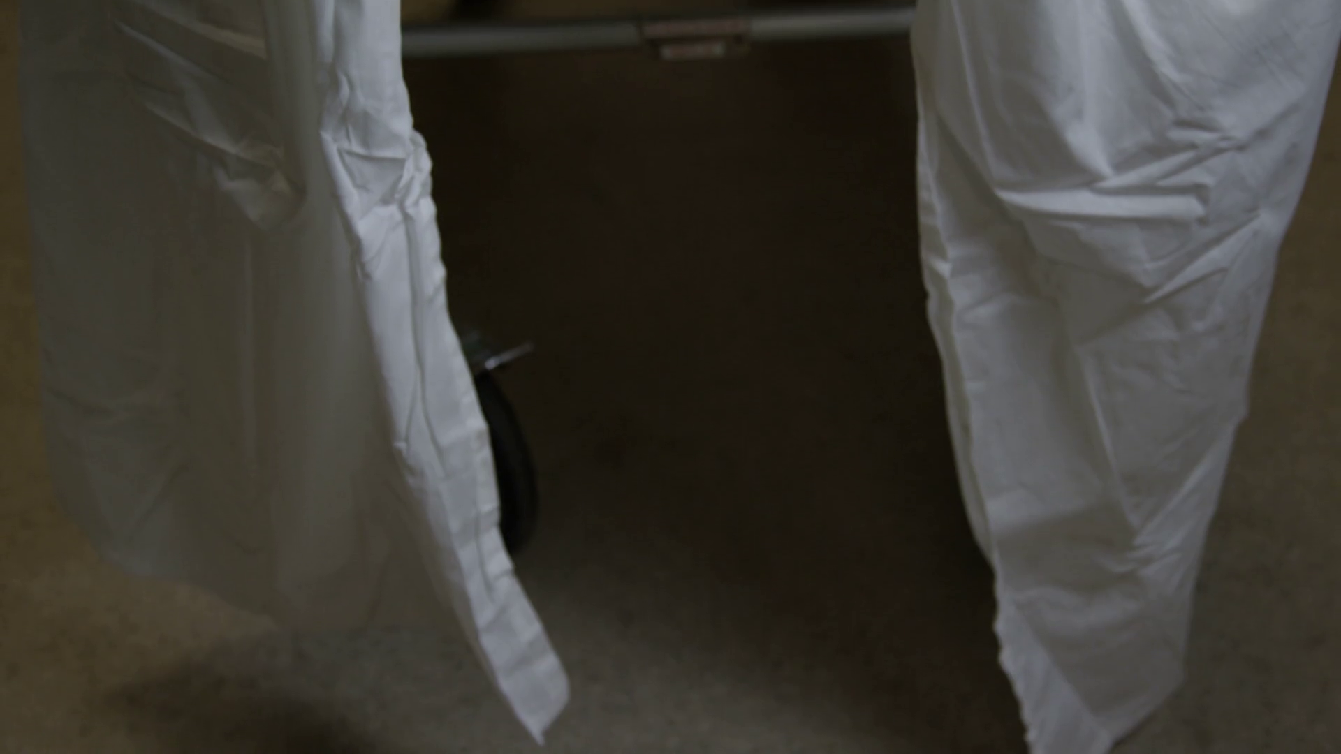 Morgue Tilt Up To Feet On Gurney Under Sheet Stock Footage SBV ...