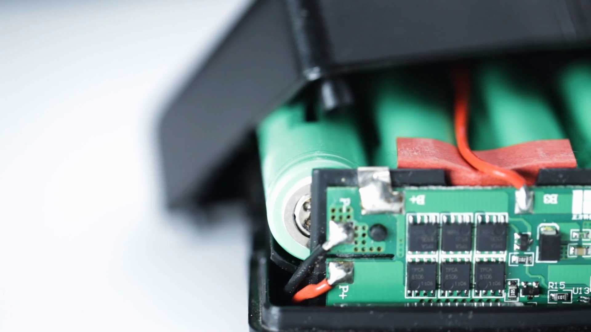 Pan Rack Focus Across Opened Lithium Battery Stock Footage SBV ...