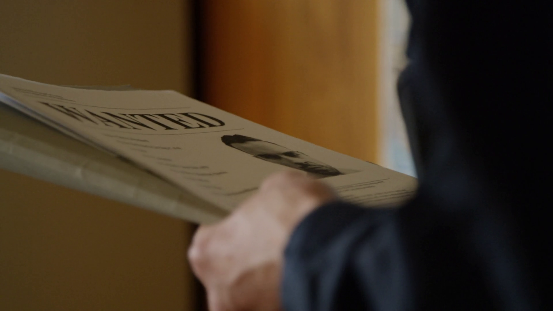 Police Officer Holding Wanted Poster In Stock Footage SBV-348391830 ...