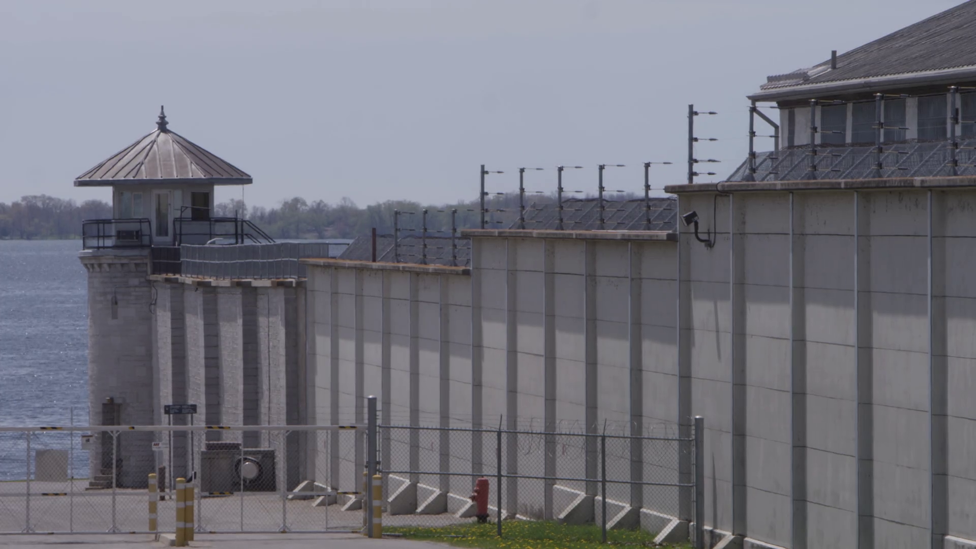 Prison Exterior Prison Guard Tower Security Stock Footage SBV-347719512 ...