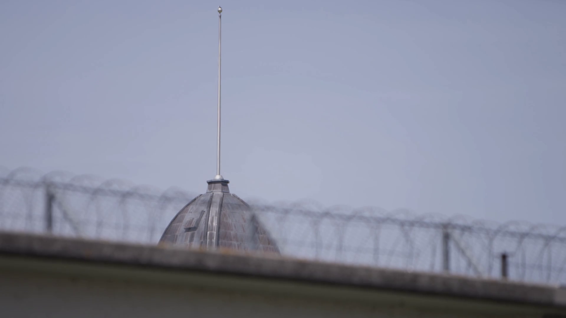 Prison Exterior Rack Focus To From Barbed Stock Footage SBV-347719517 ...