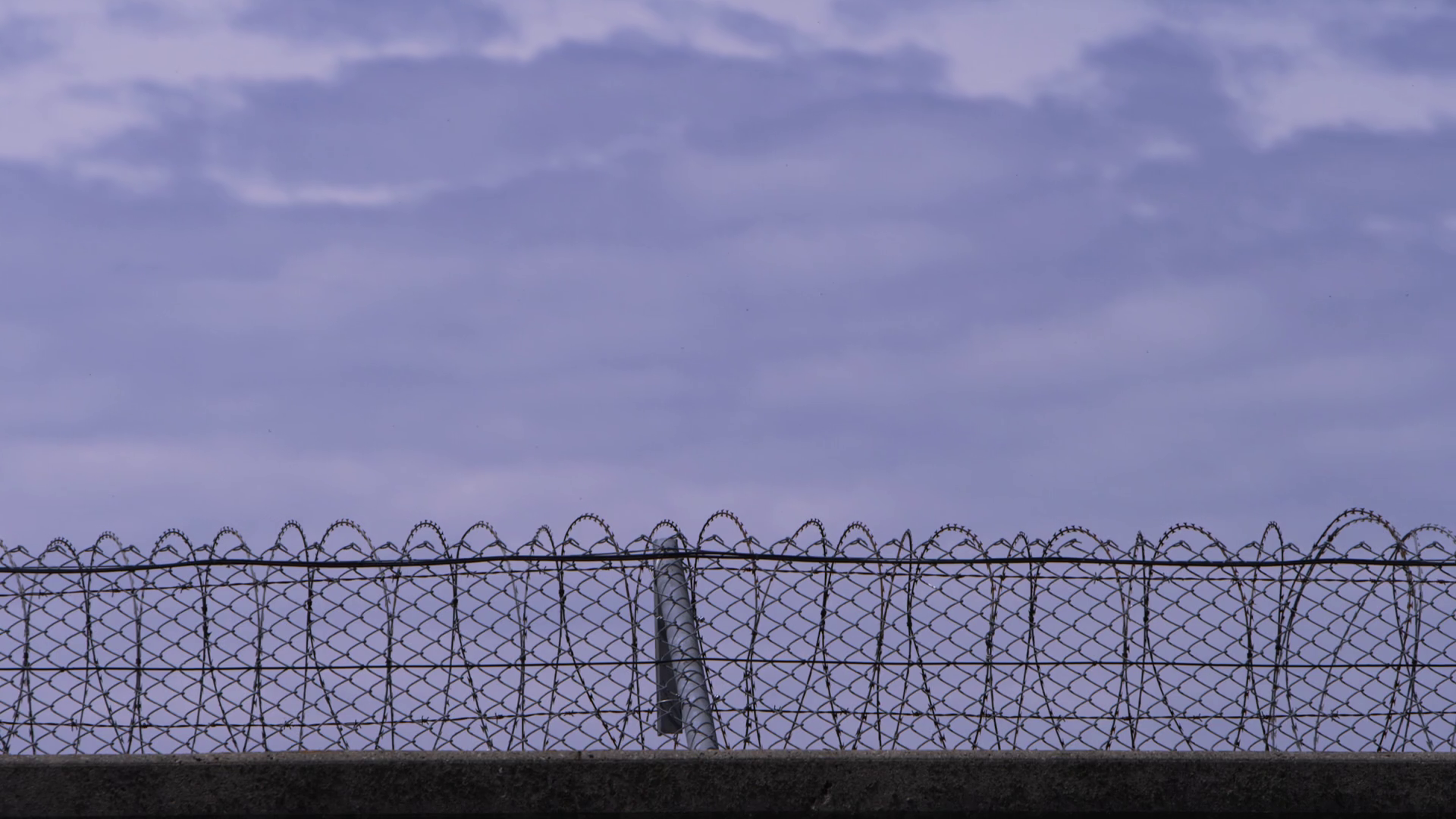 Prison Exterior Time Lapse Of Clouds Passing Stock Footage SBV ...