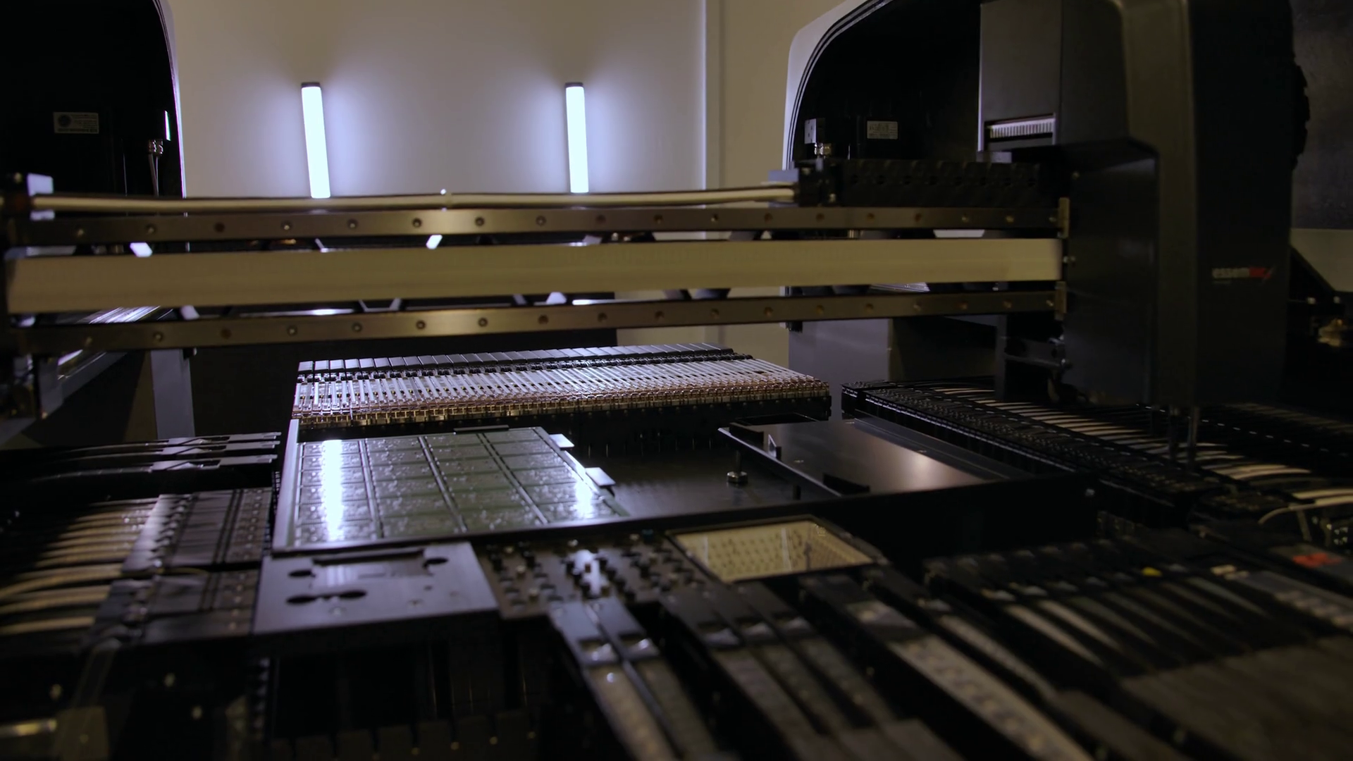 Robotic Microchip Manufacturing In High Tech Stock Footage SBV ...