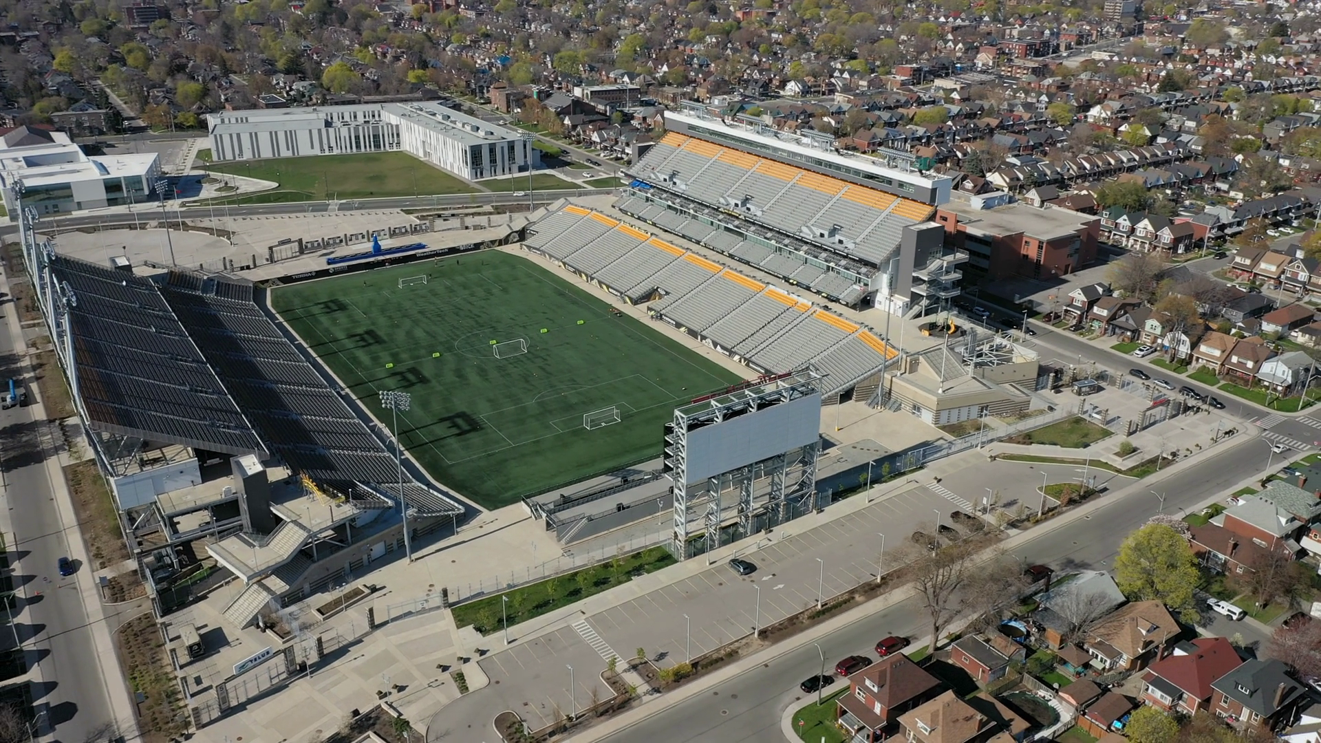 Rotating View Of Hamilton Cfl Field Stock Footage SBV-351950054 ...
