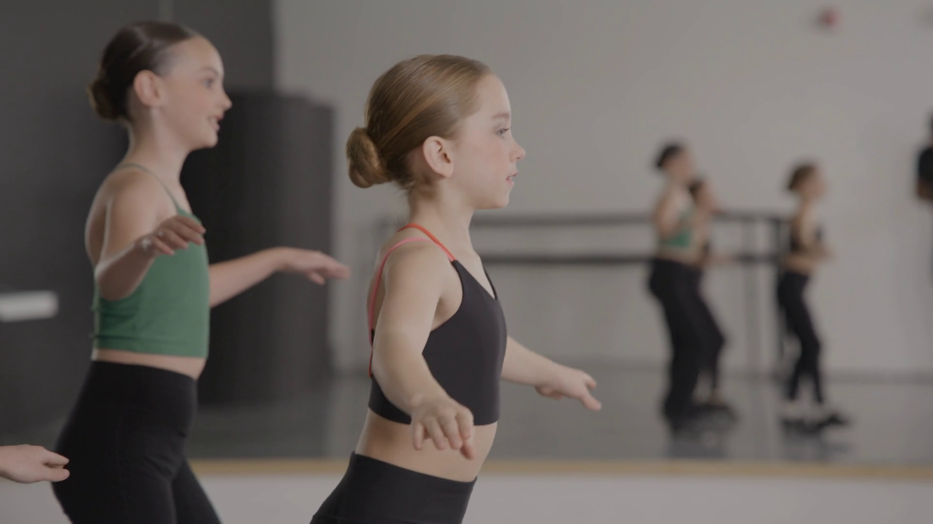 Tap Dance Class Girls Learning Routine Stock Footage SBV-352012811 ...