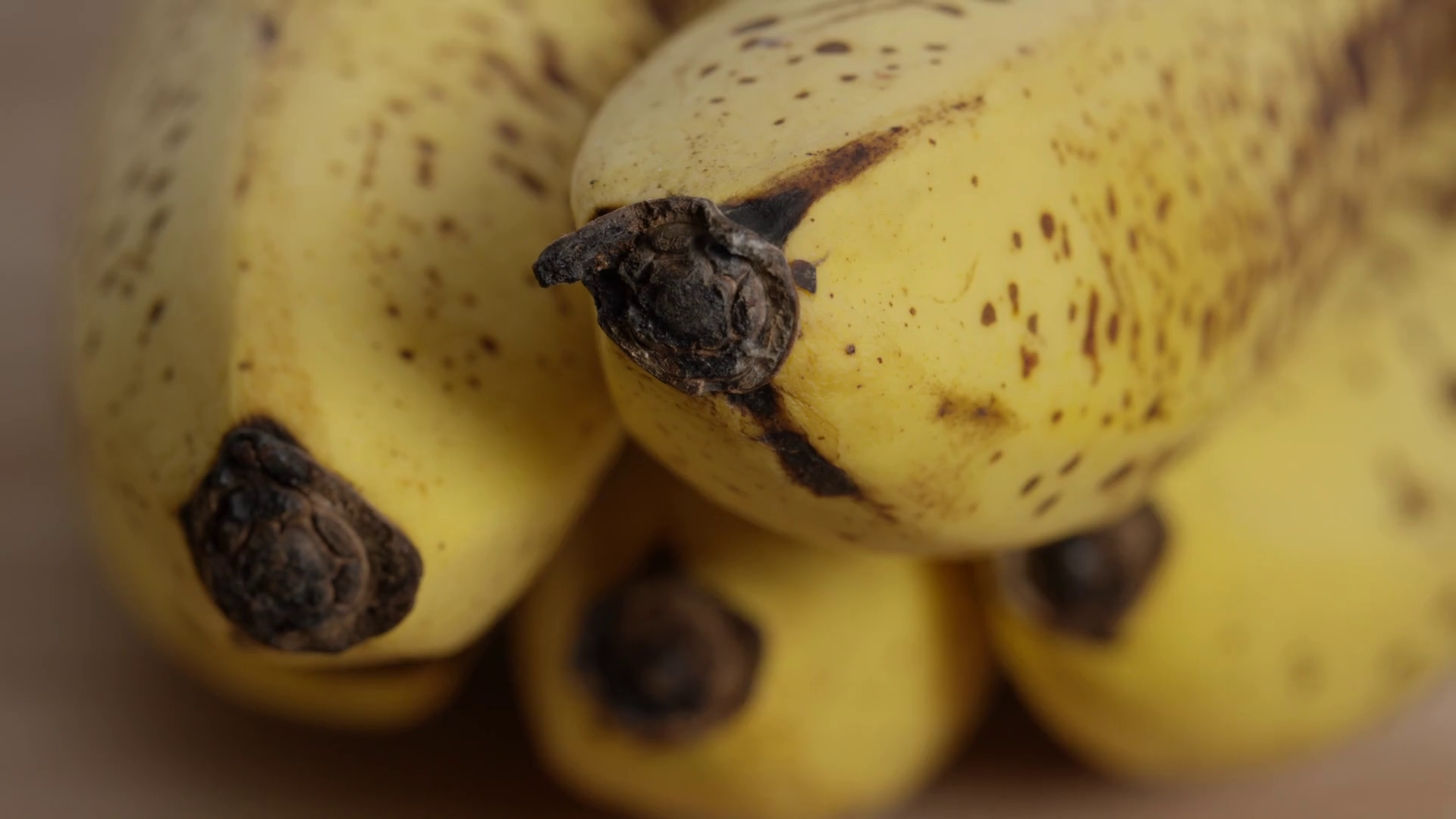 Tilt Up Along Browning Bunch Of Bananas Stock Footage SBV-347717463 ...