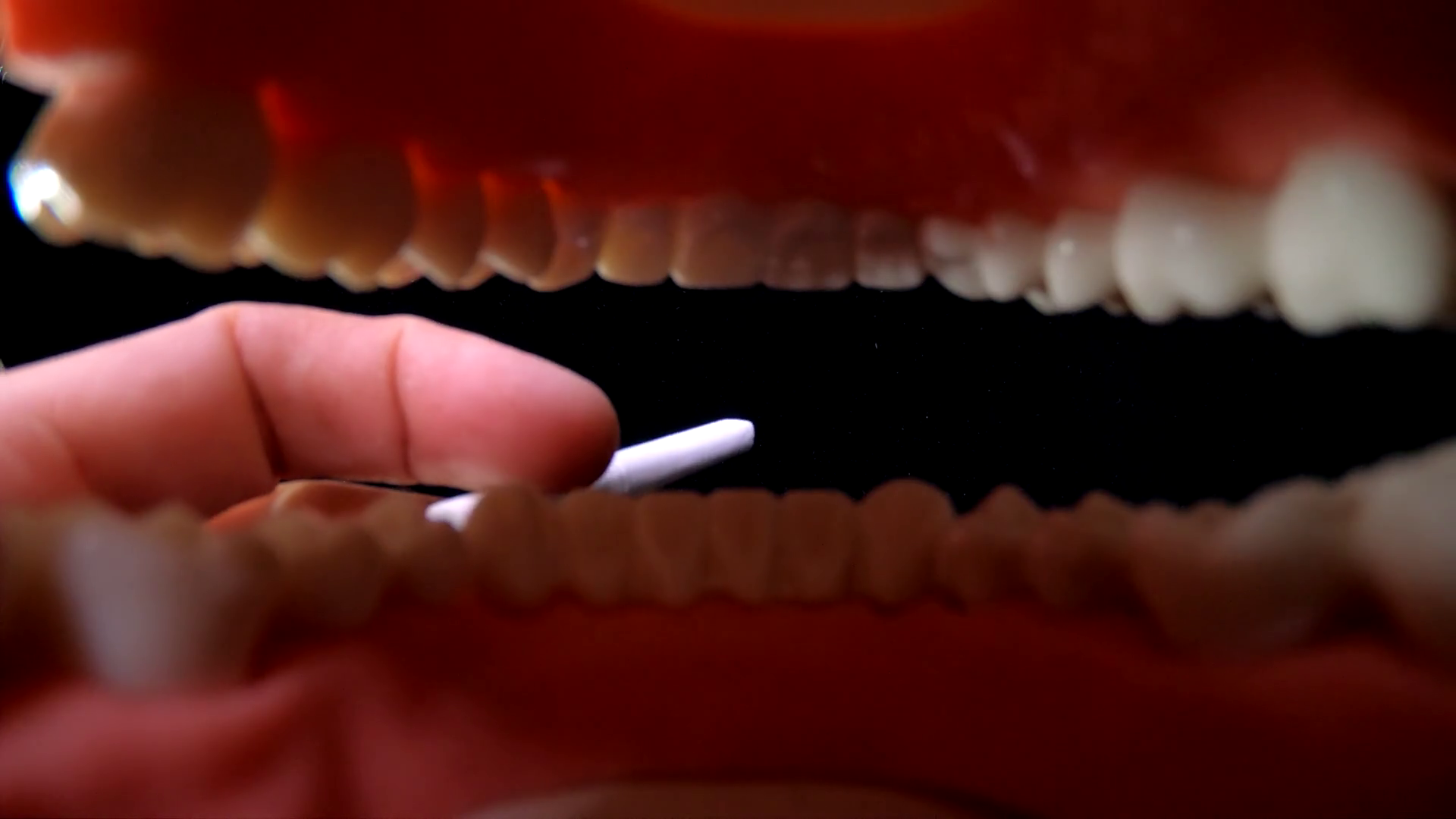 Unique Angle Inside Mouth Cigarette From Stock Footage SBV-347717853 ...
