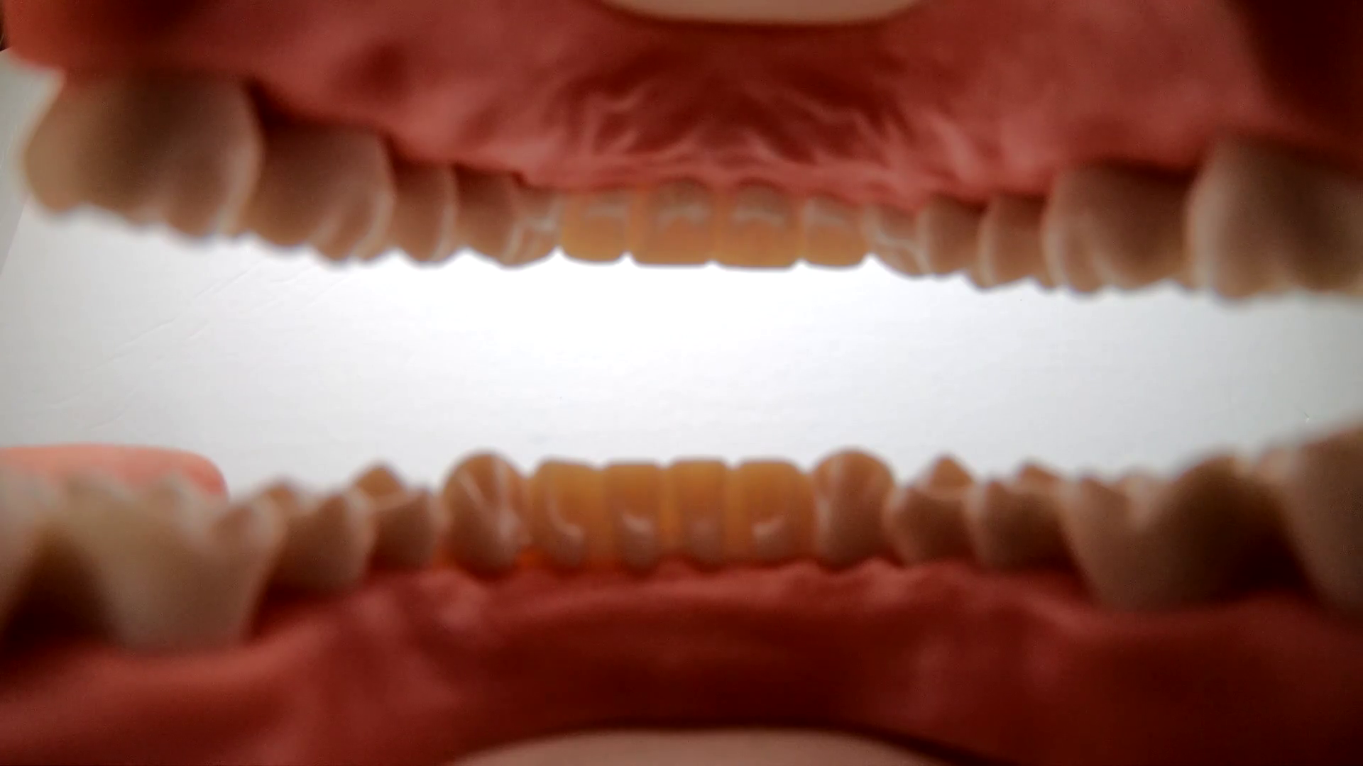 Unique Angle Inside Mouth Putting Cigarette Stock Footage SBV-347717872 ...
