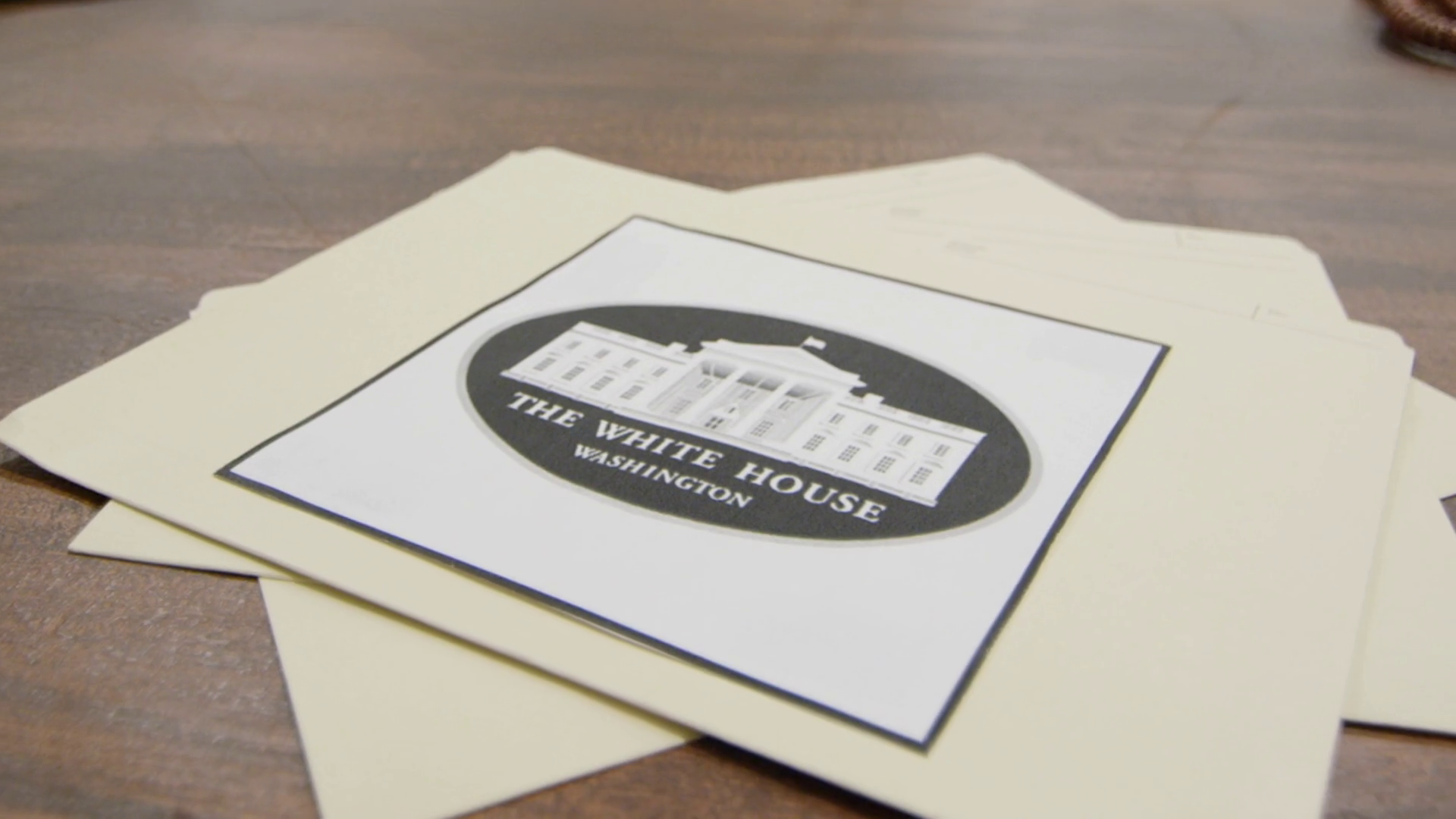 White House Documents On Desk In Oval Office Stock Footage SBV ...