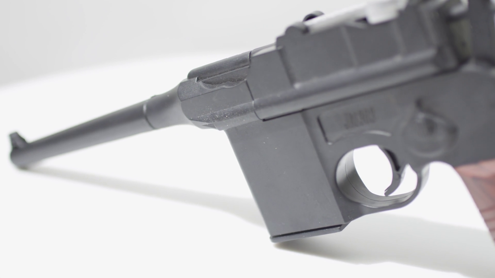 World War Two Weapon Butt Of Mauser Hand Gun Stock Footage SBV ...